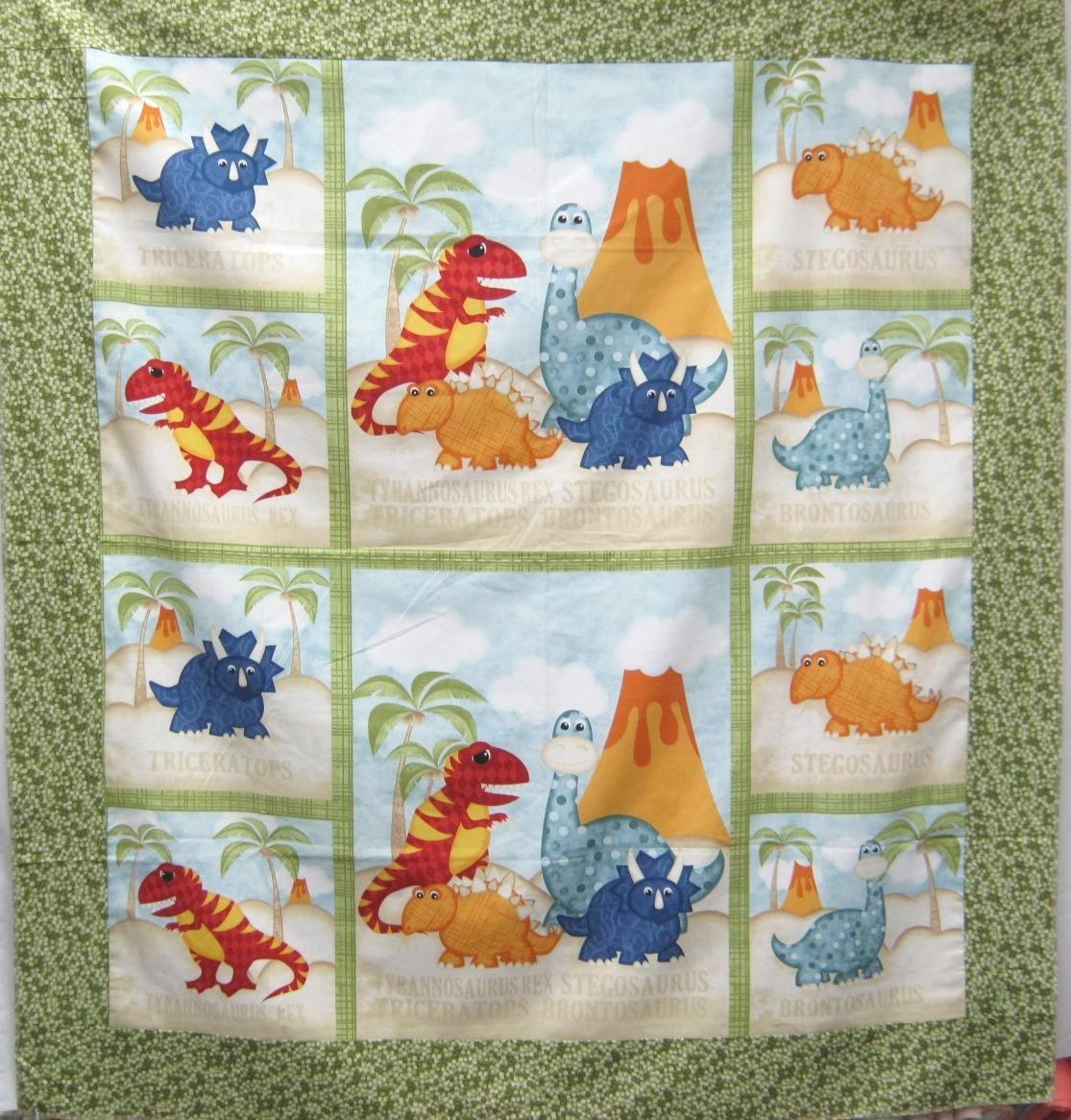 Dinosaur Squares 50x54 Quilt Top (unfinished) – Eddie's Quilting Bee